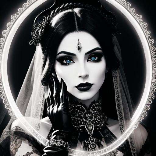 goth goddess - AI Generated Artwork - NightCafe Creator