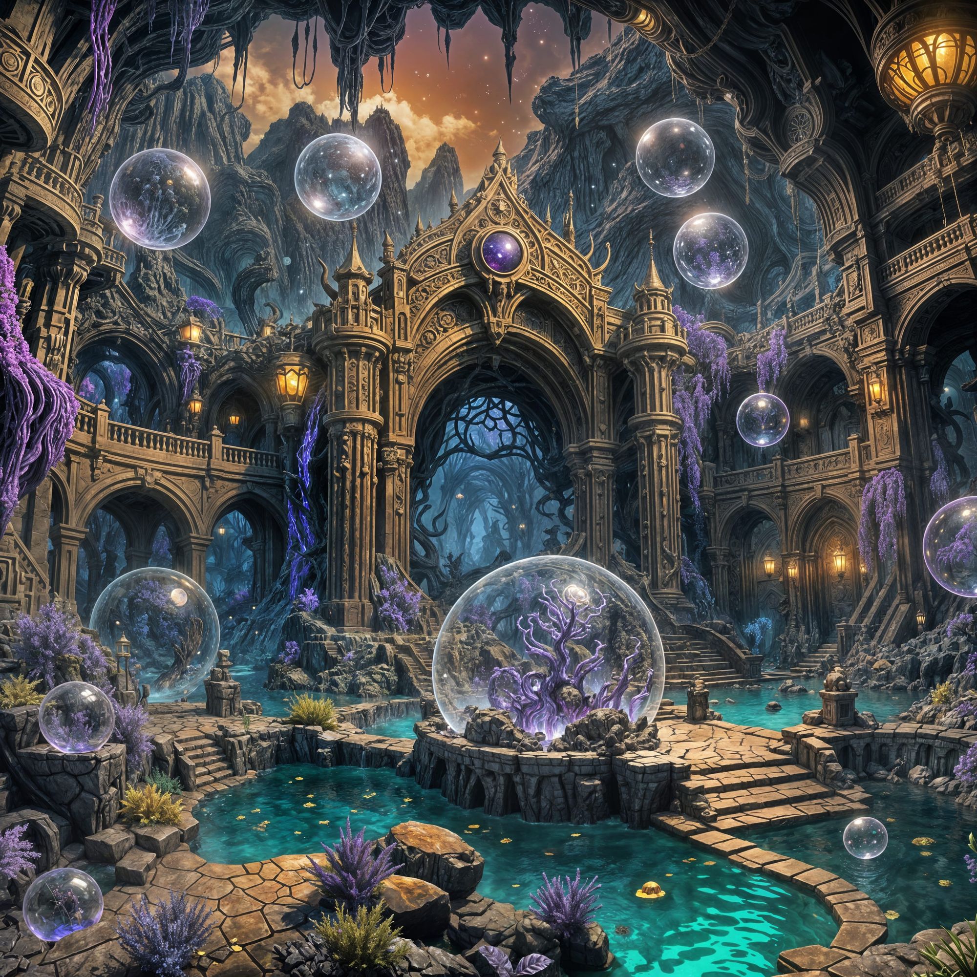 Eldritch Wizard Sanctuary - AI Generated Artwork - NightCafe Creator