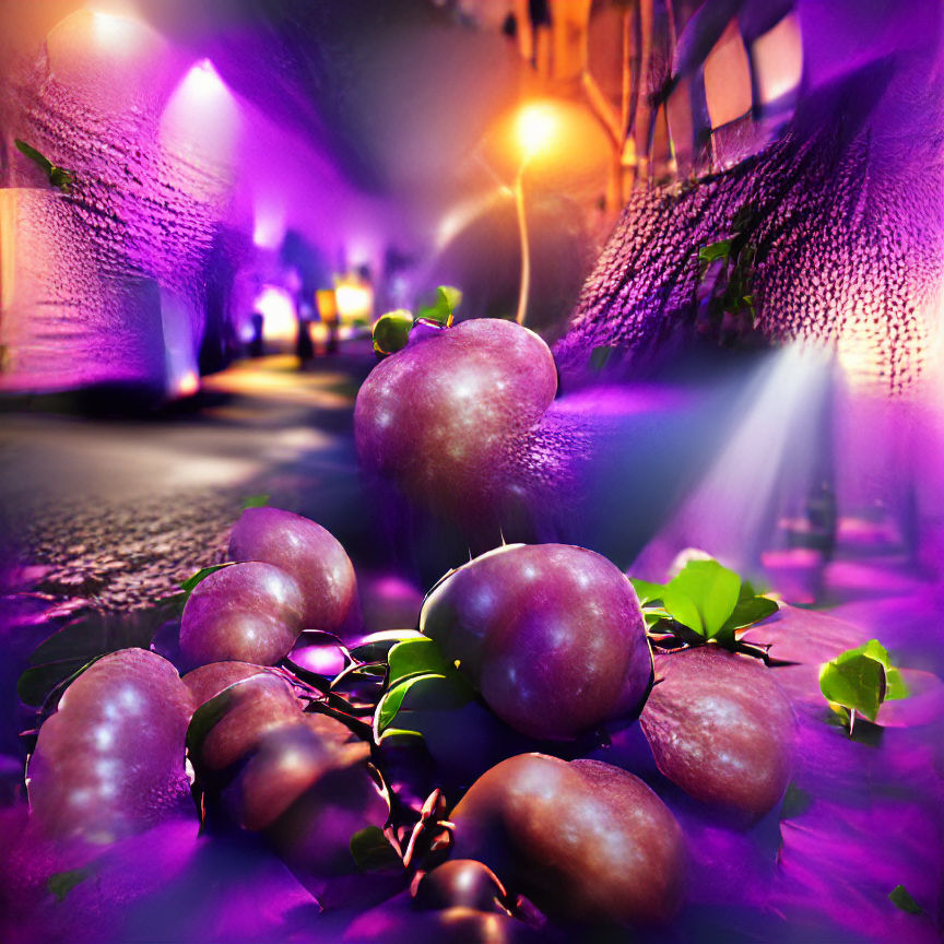 Grape street - AI Generated Artwork - NightCafe Creator