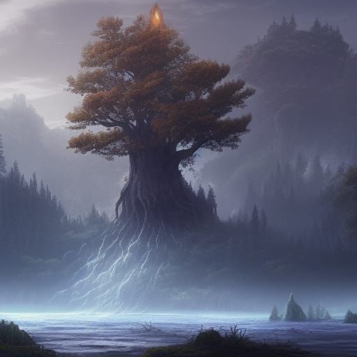 Hilt tree - AI Generated Artwork - NightCafe Creator