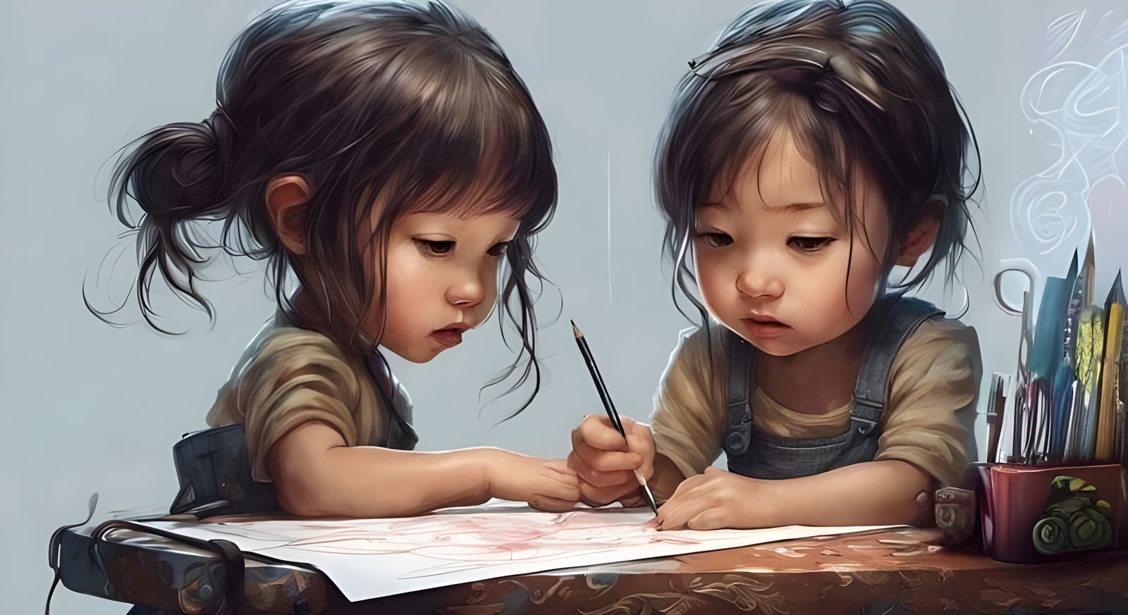 Twin sisters - AI Generated Artwork - NightCafe Creator