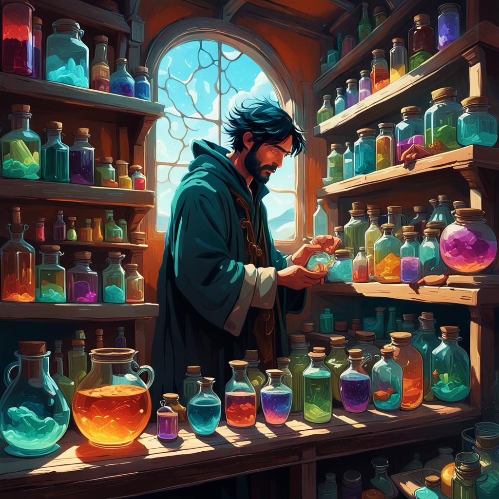 An alchemist - AI Generated Artwork - NightCafe Creator