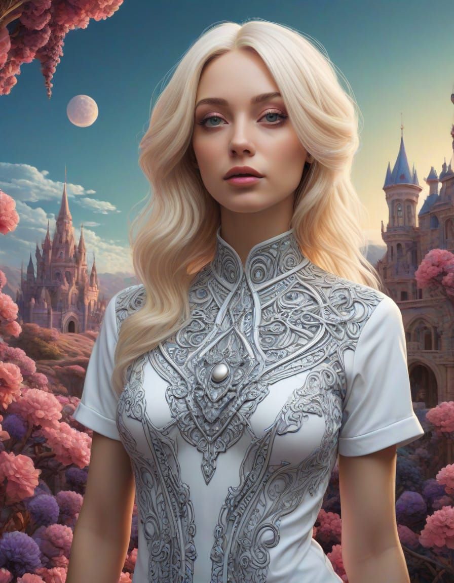 Gothic Psychedelic Dreamscape in Mysterious Romant... - AI Art