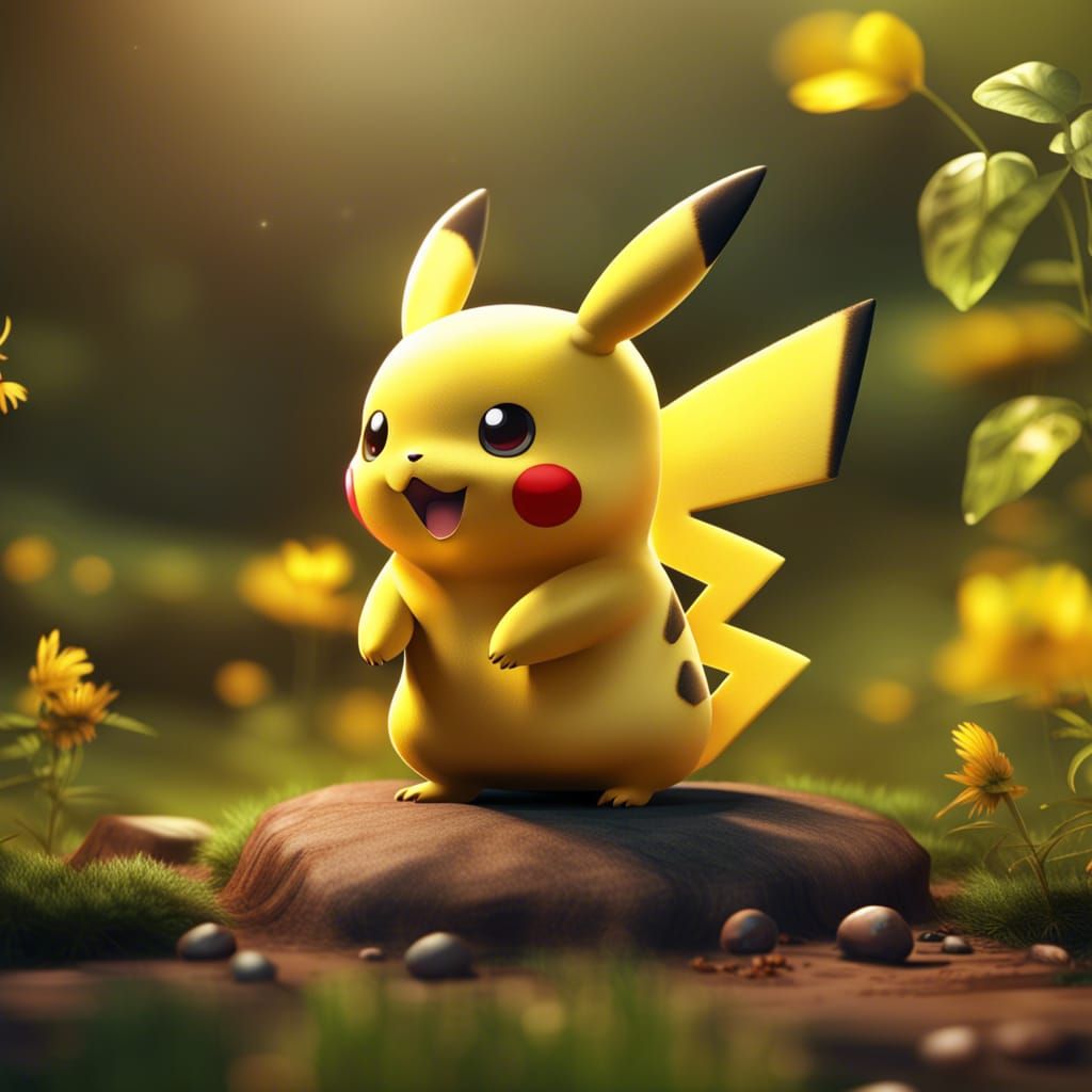 Very cute pikachu pokemon 8k - AI Generated Artwork - NightCafe Creator