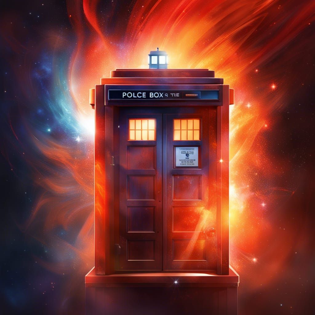 The Tardis going in to a solar flare 3 - AI Generated Artwork ...