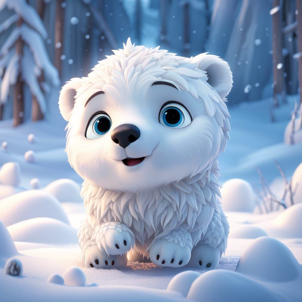 Adorable icebear - AI Generated Artwork - NightCafe Creator