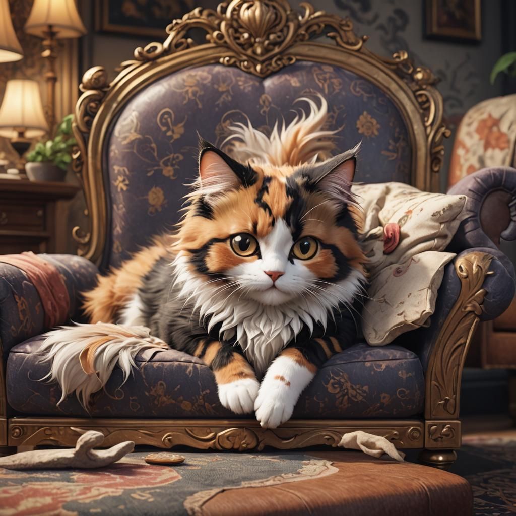 Calico cat - AI Generated Artwork - NightCafe Creator