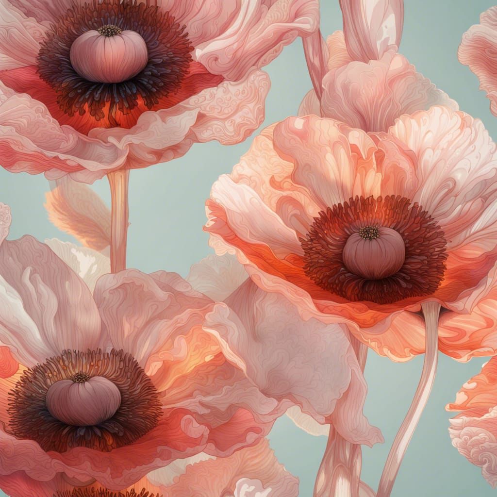 Poppies - AI Generated Artwork - NightCafe Creator