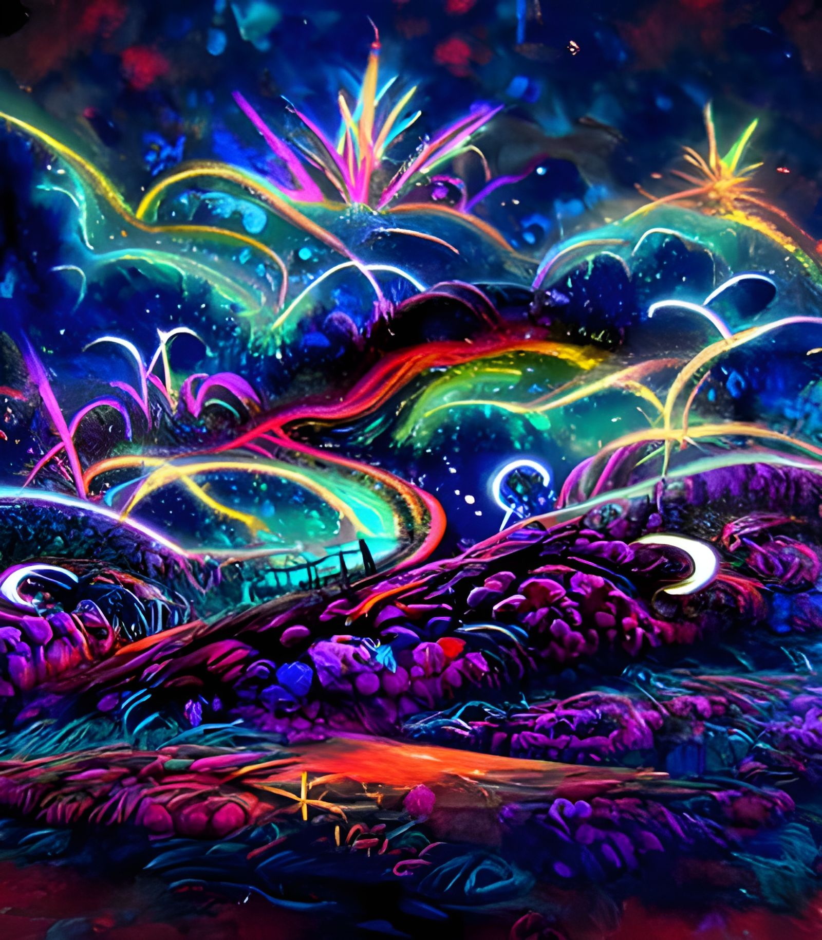 Pathway to the 🌈 S͓̽t͙a͙r͙s͙ 🌈 - AI Generated Artwork - NightCafe Creator