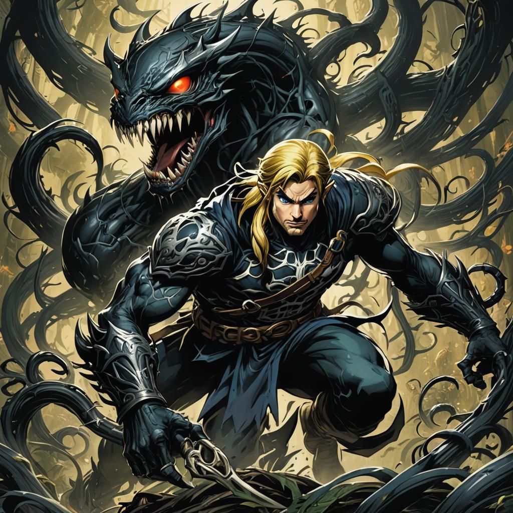 Symbiote Link stage 2 - AI Generated Artwork - NightCafe Creator