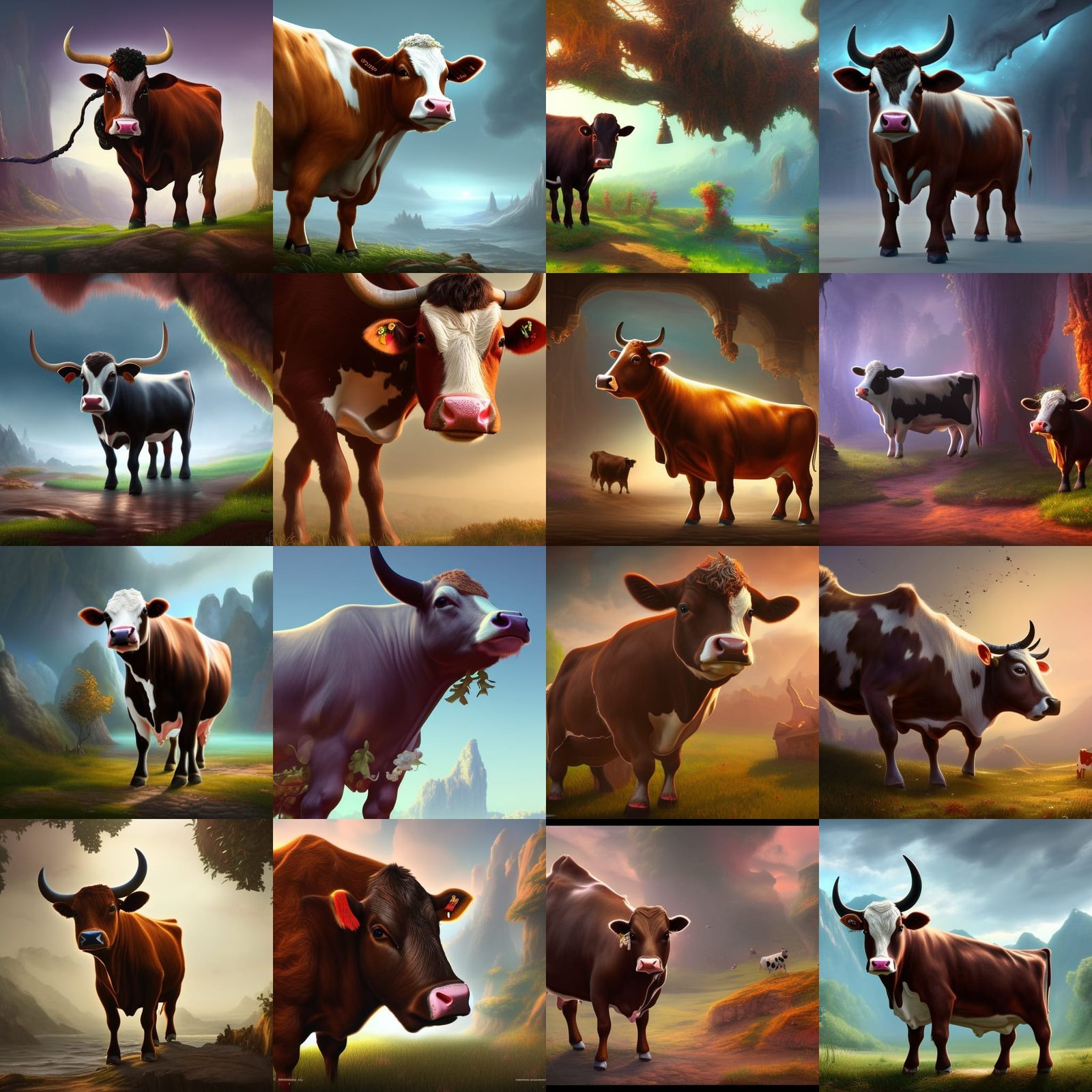 Cute cow - AI Generated Artwork - NightCafe Creator