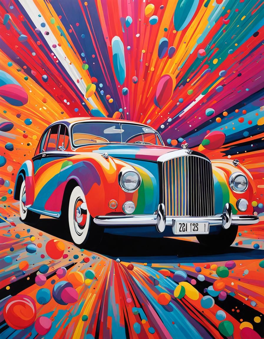 MAXIMALISM ART Bentley - AI Generated Artwork - NightCafe Creator