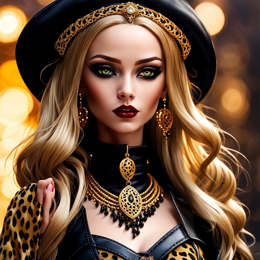 Leopard Goddess - AI Generated Artwork - NightCafe Creator
