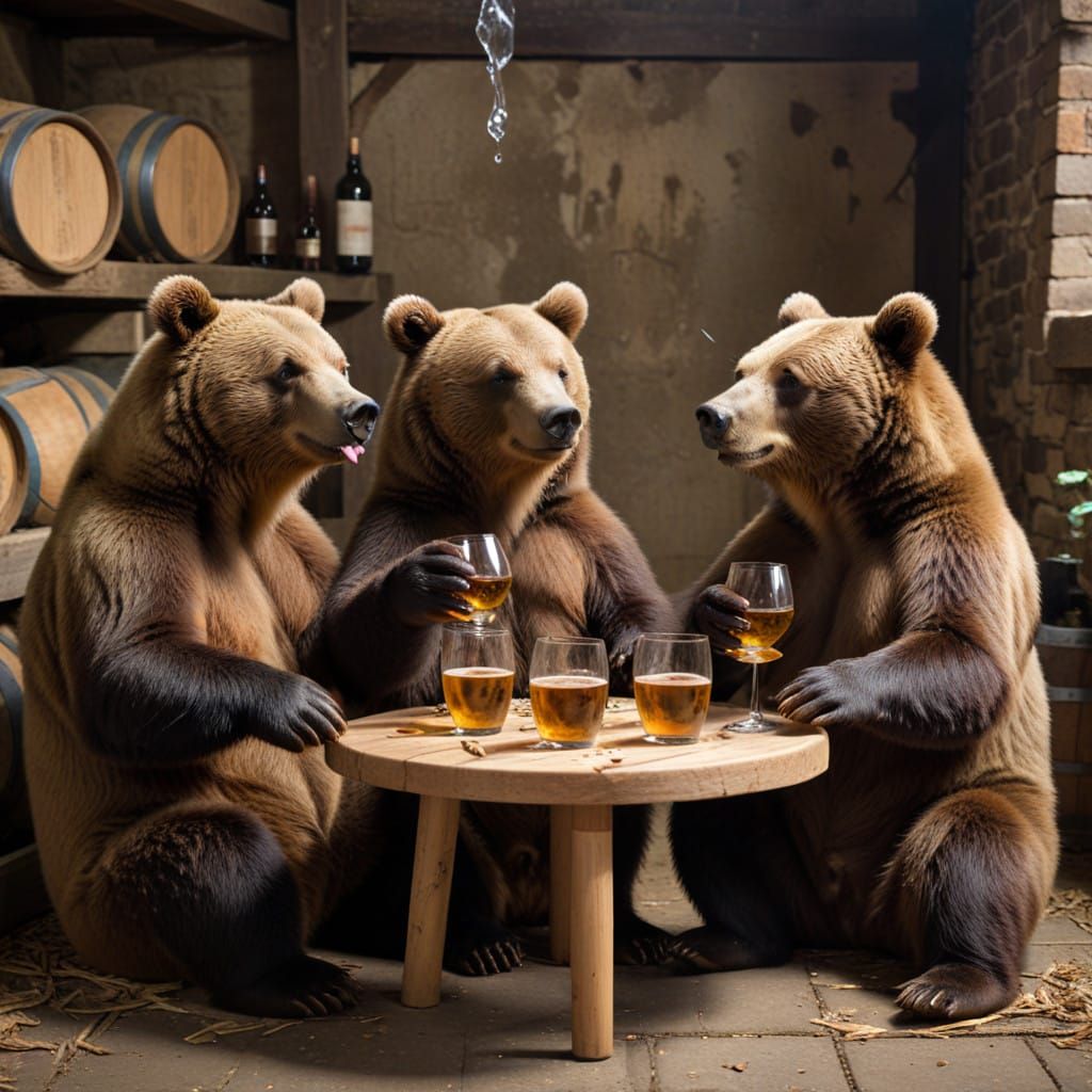 The origin of mead - Mythical Bears Savor Rich Merwine in a ...