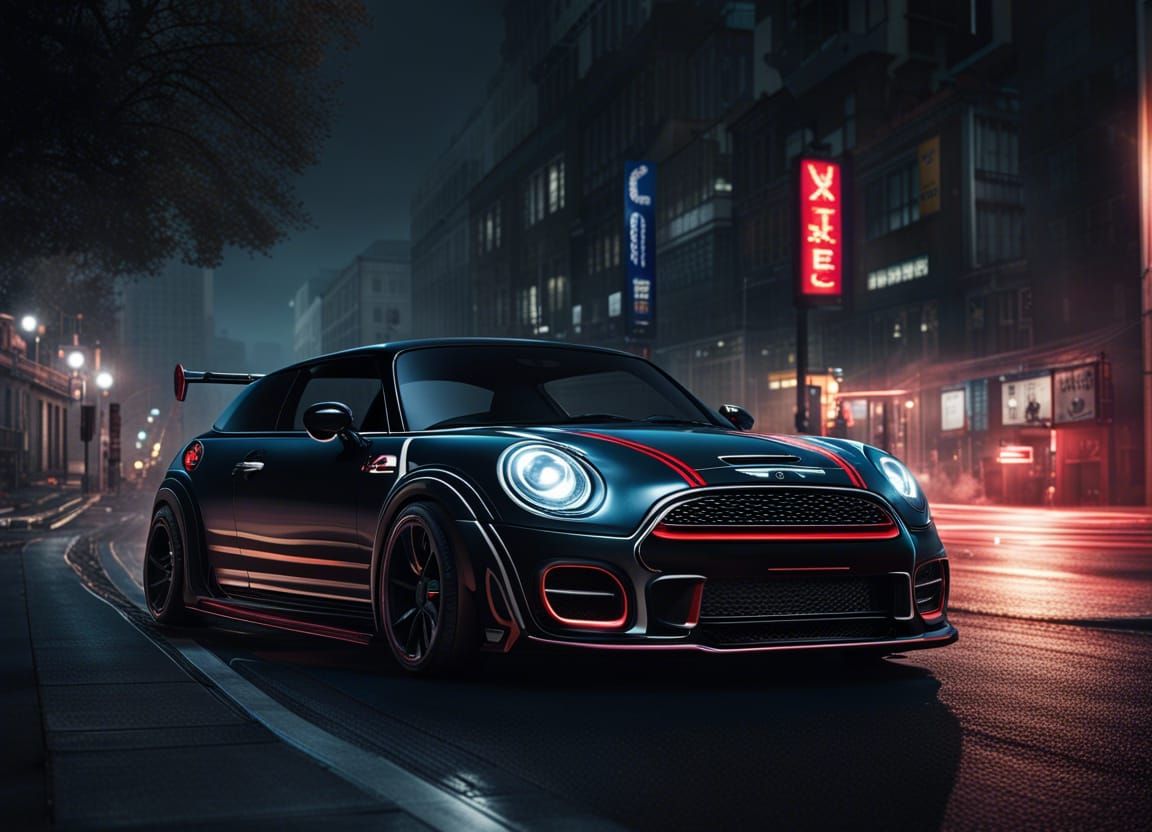 MINI John Cooper Works Coupe - AI Generated Artwork - NightCafe Creator