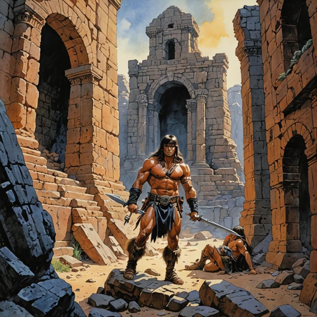 Conan the barbarian - AI Generated Artwork - NightCafe Creator