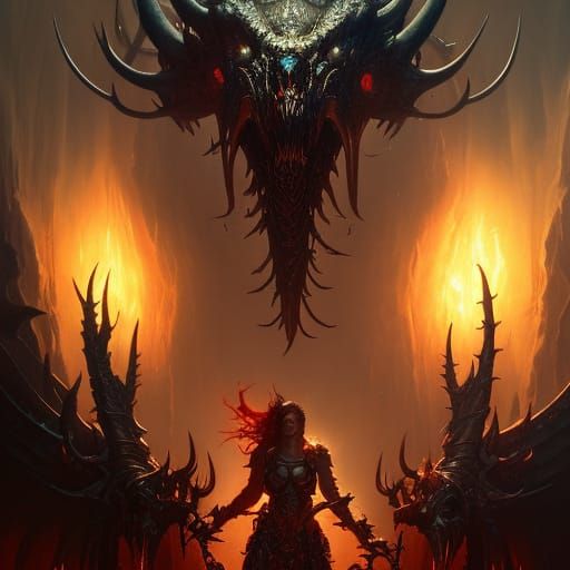 An offering to the Demon - AI Generated Artwork - NightCafe Creator