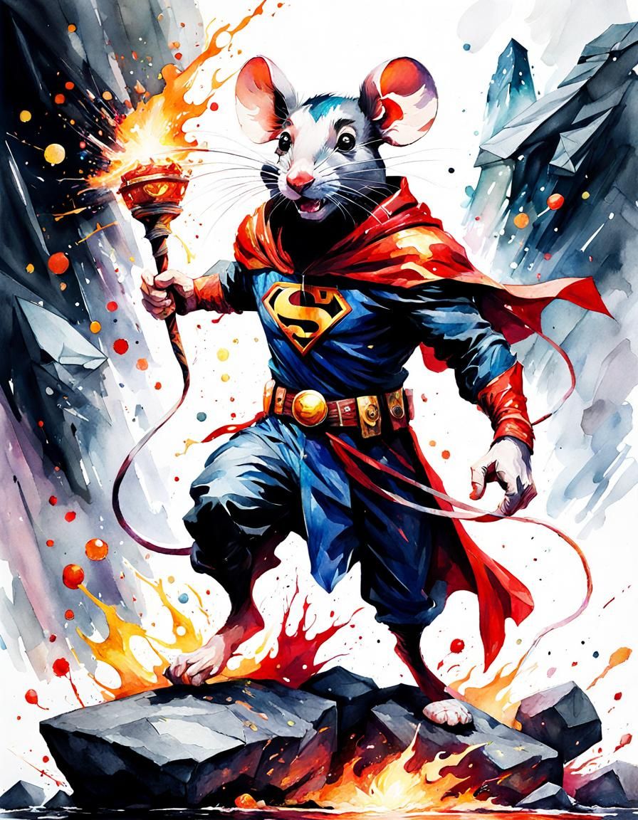 superhero mouse - AI Generated Artwork - NightCafe Creator