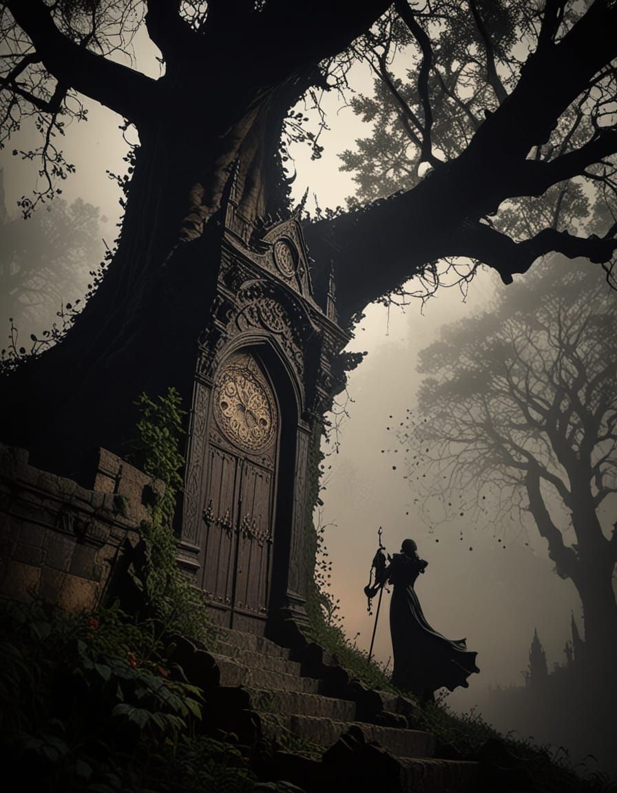"The Druid" - Gothic Fantasy in Darkened Twilight