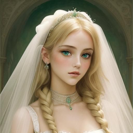young bride - AI Generated Artwork - NightCafe Creator