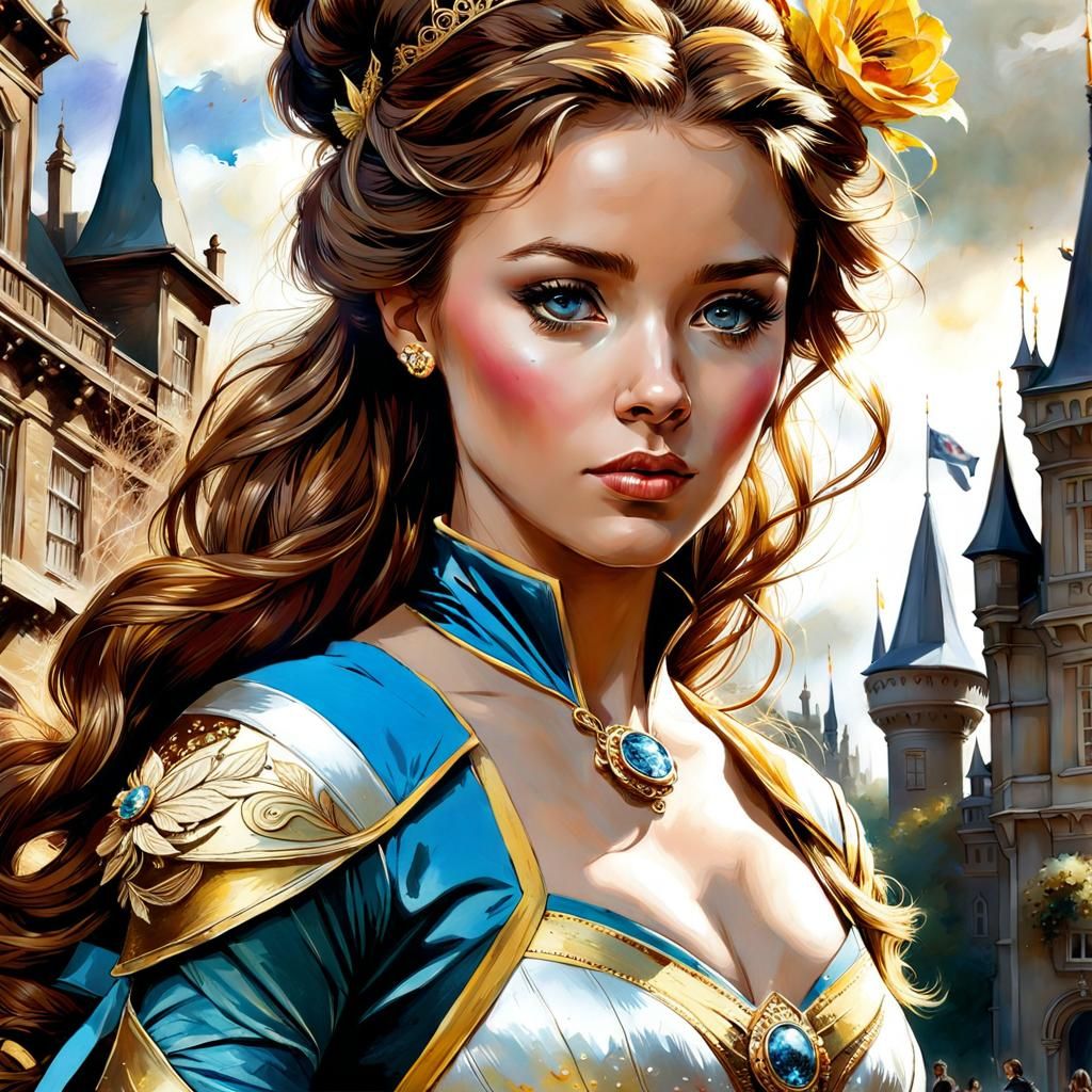 Brave determined Belle - AI Generated Artwork - NightCafe Creator