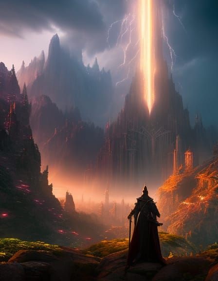 A wizard portrait Unreal Engine 5 HD 3D intricately detailed render ...