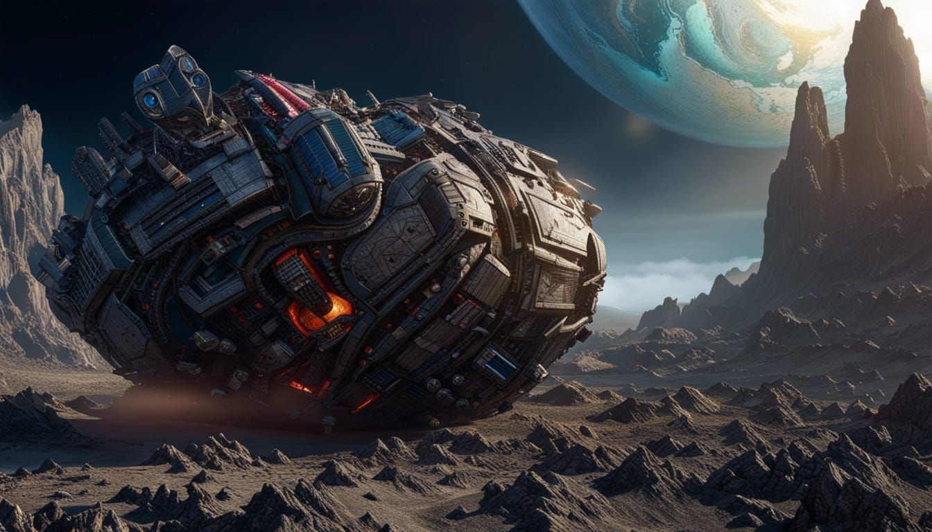 asteroid - AI Generated Artwork - NightCafe Creator