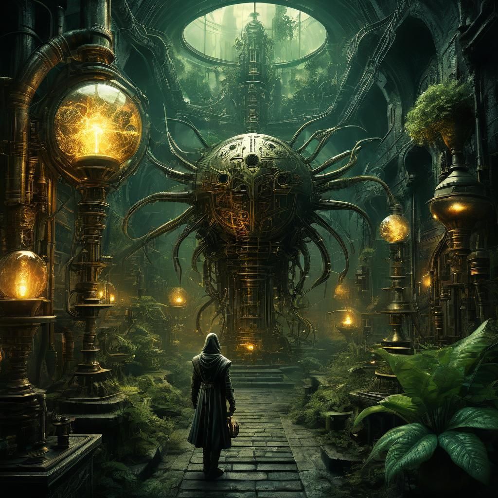 Steampunk laboratory - AI Generated Artwork - NightCafe Creator