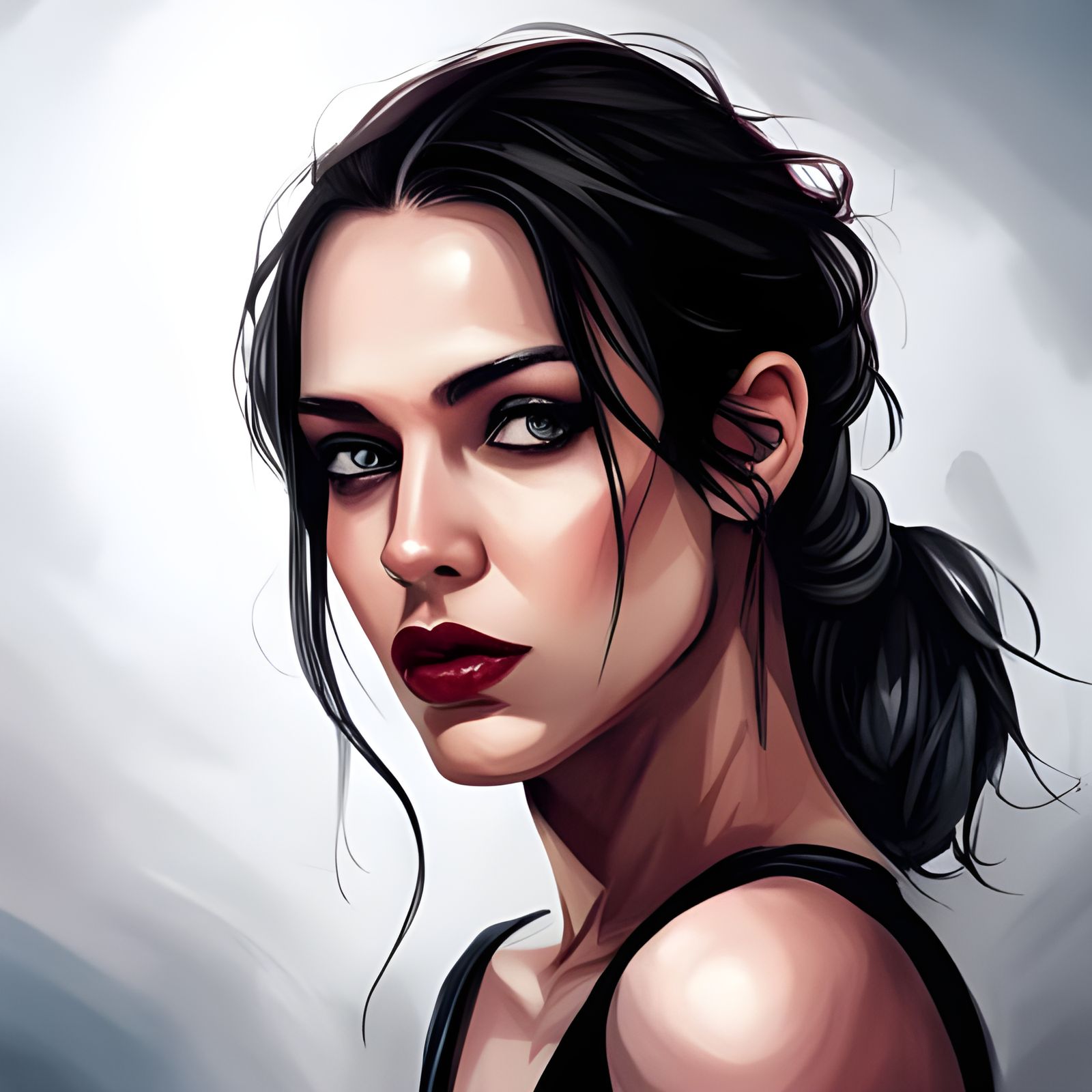 Female thug babe - AI Generated Artwork - NightCafe Creator