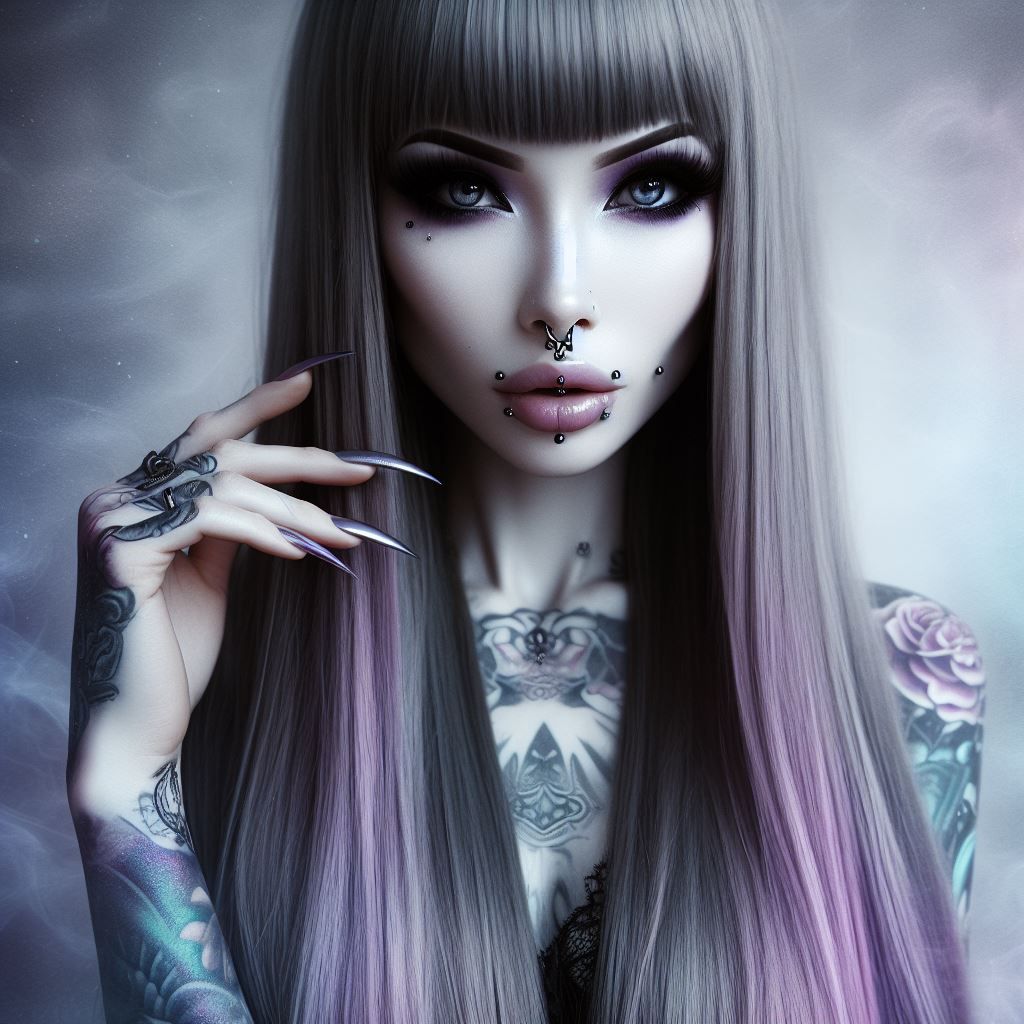 Pierced Beauty 2 - AI Generated Artwork - NightCafe Creator