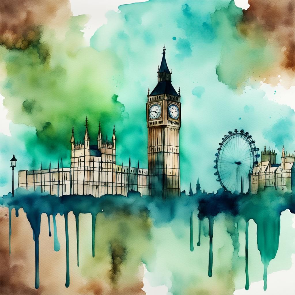 Dripping London - AI Generated Artwork - NightCafe Creator