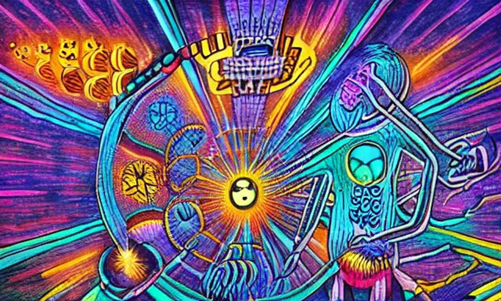The spirit of DMT - AI Generated Artwork - NightCafe Creator