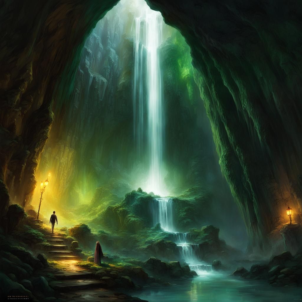Underground Spring - AI Generated Artwork - NightCafe Creator