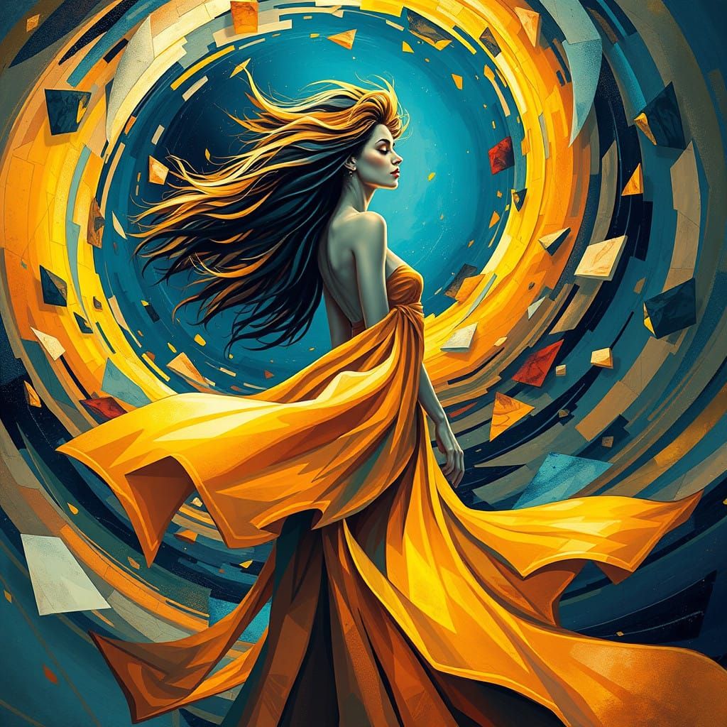 Wind Shadows Clock Pablo Picasso Tim Burton split-complementary colors ...