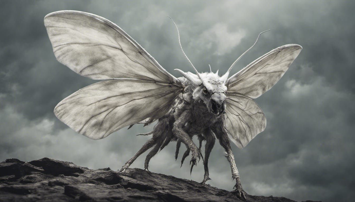 White Moth Dragon - AI Generated Artwork - NightCafe Creator