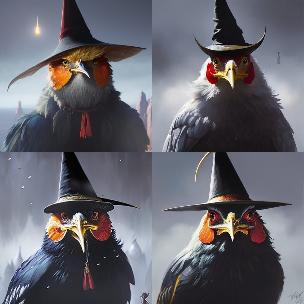 Chicken-wizard - AI Generated Artwork - NightCafe Creator