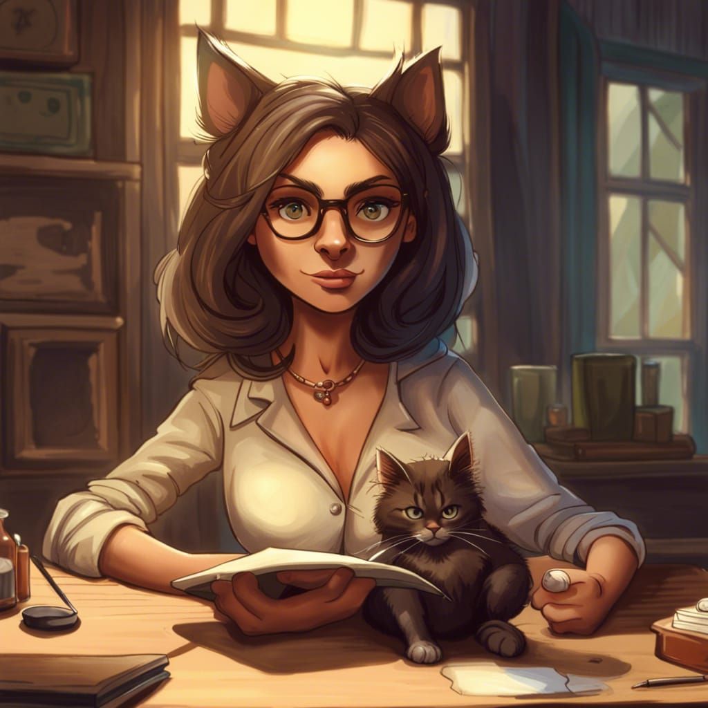 portrait of Curiouscat - AI Generated Artwork - NightCafe Creator