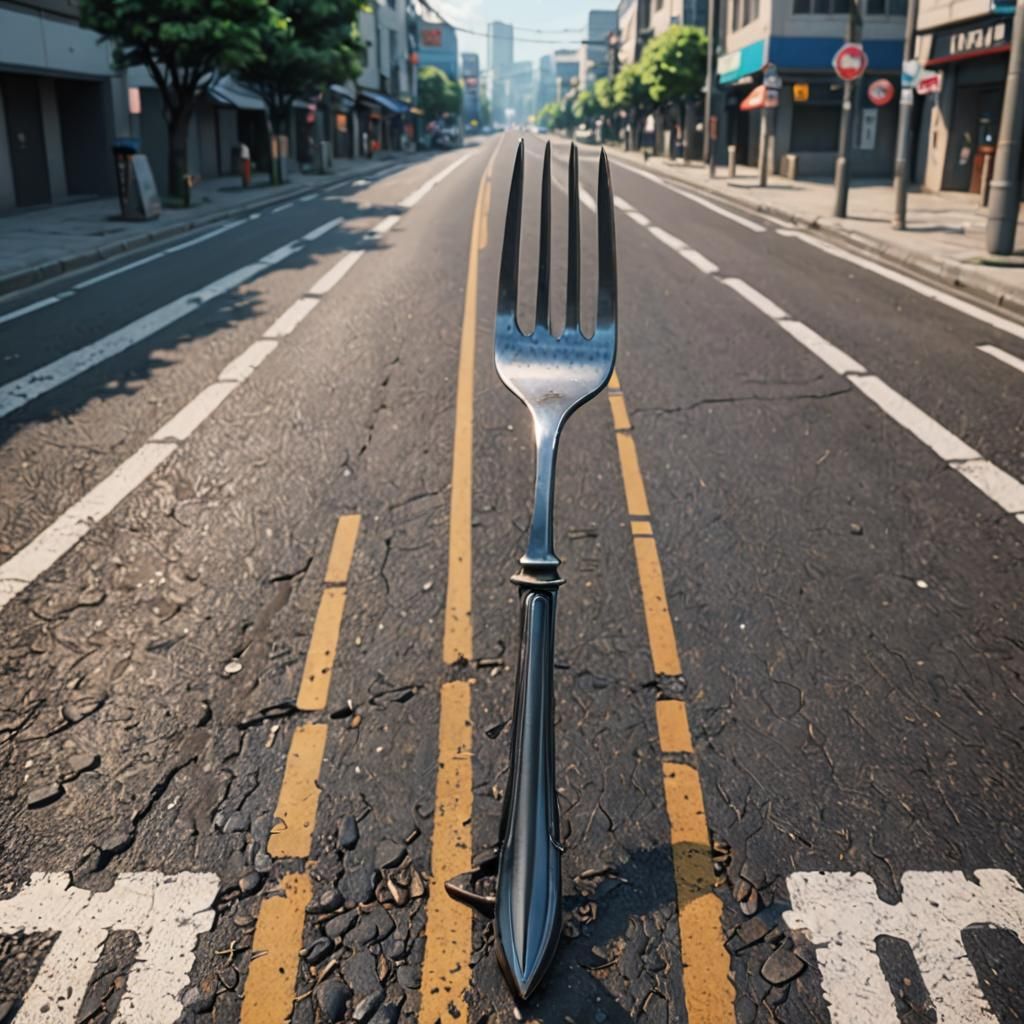 A fork in the road - AI Generated Artwork - NightCafe Creator