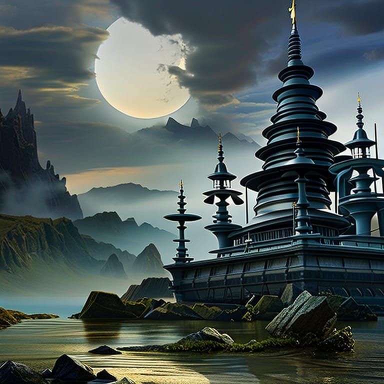 Temple - AI Generated Artwork - NightCafe Creator