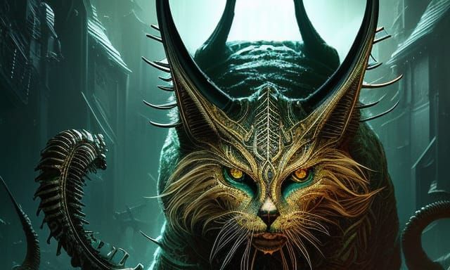 Alien Cat - AI Generated Artwork - NightCafe Creator