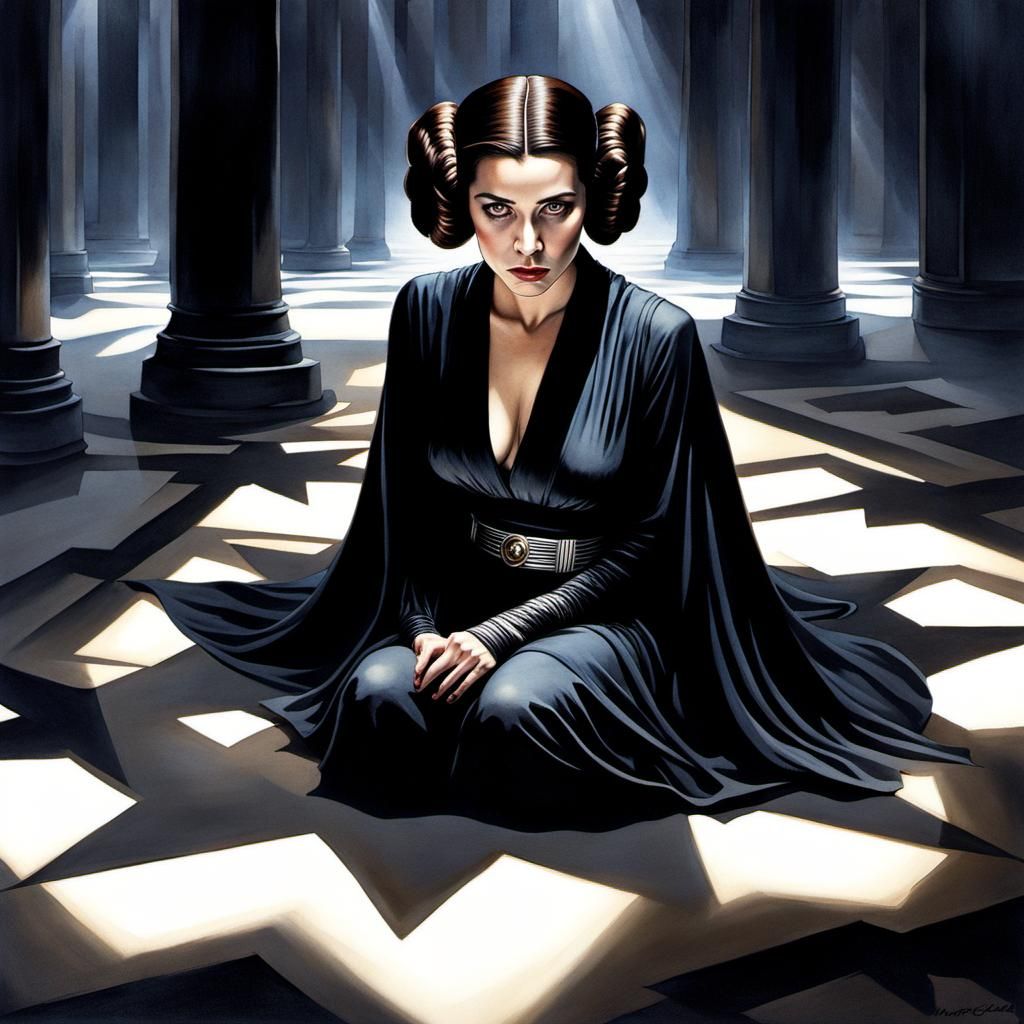 Dark Leia - AI Generated Artwork - NightCafe Creator