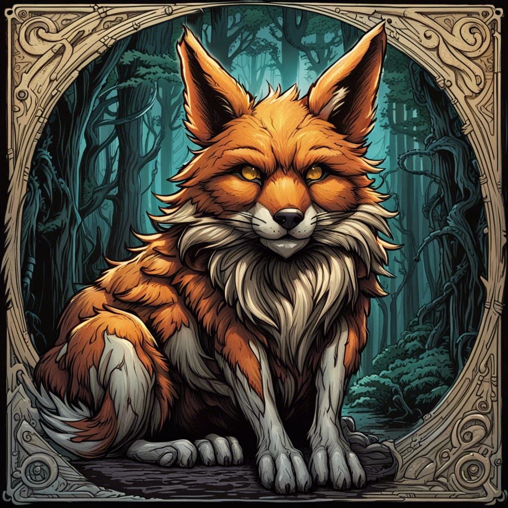 Waiting Fox - AI Generated Artwork - NightCafe Creator