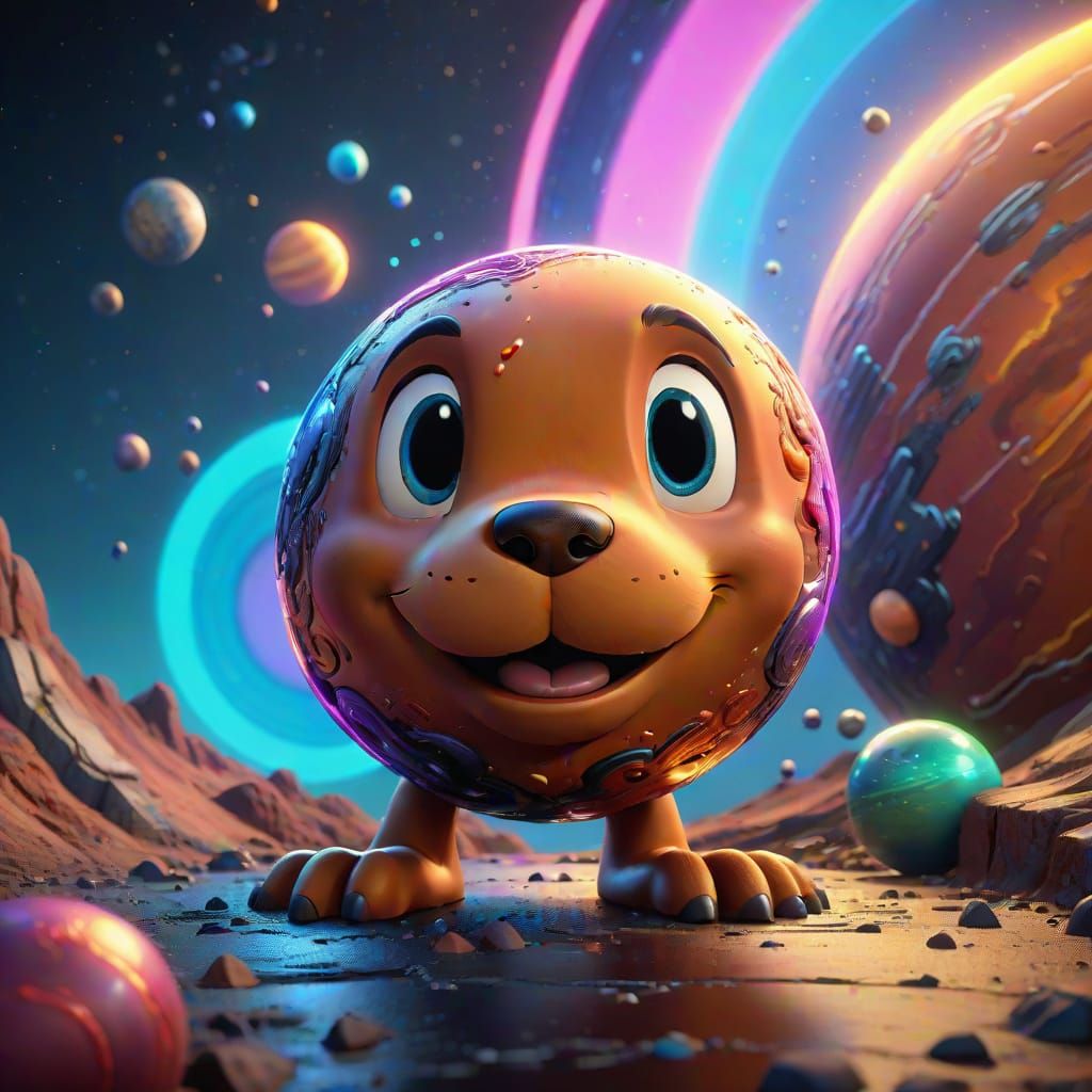 Pluto in the solar system - Vibrant Pluto in the Solar Syste...