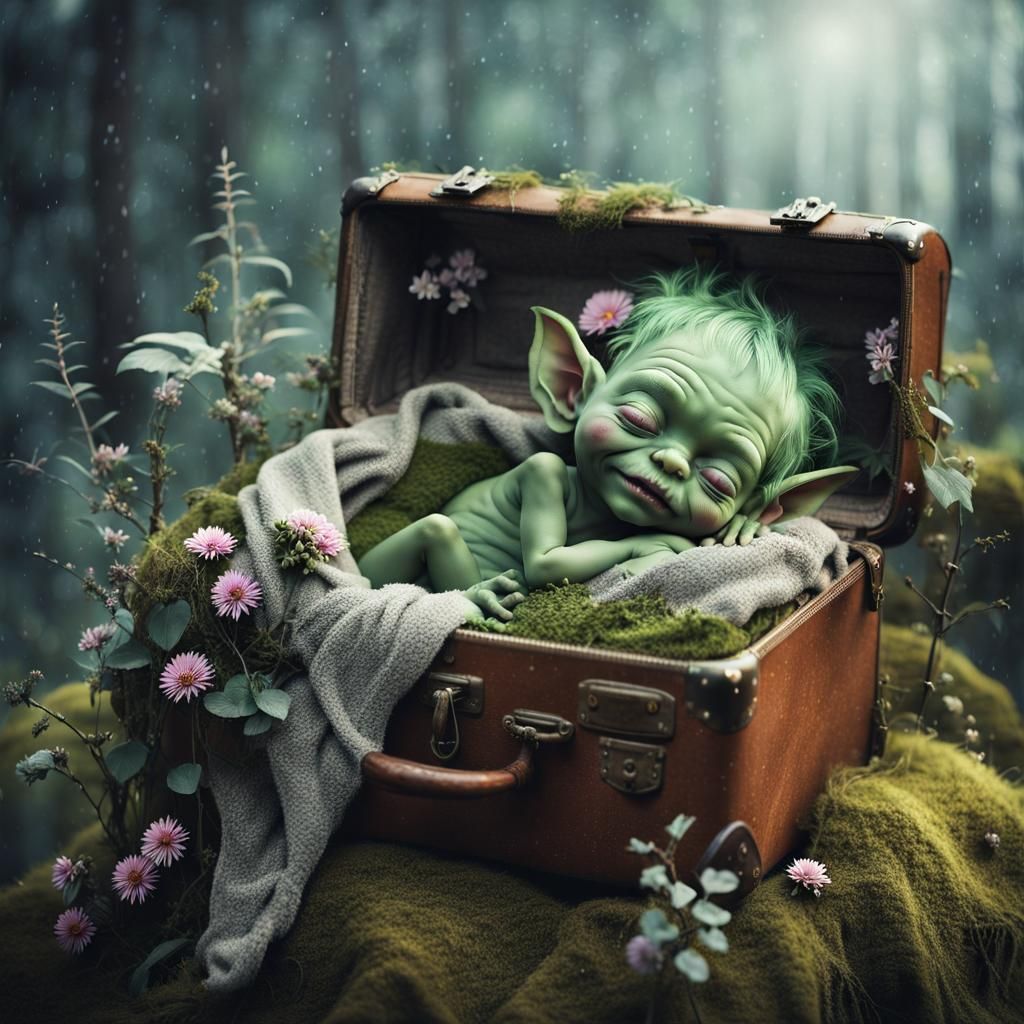 Baby goblin pt.2 - AI Generated Artwork - NightCafe Creator