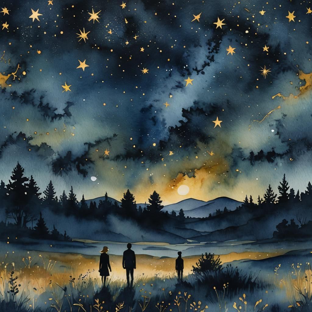 Staring at Stars - AI Generated Artwork - NightCafe Creator