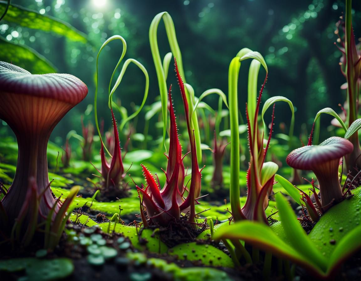 Alien jungle - AI Generated Artwork - NightCafe Creator