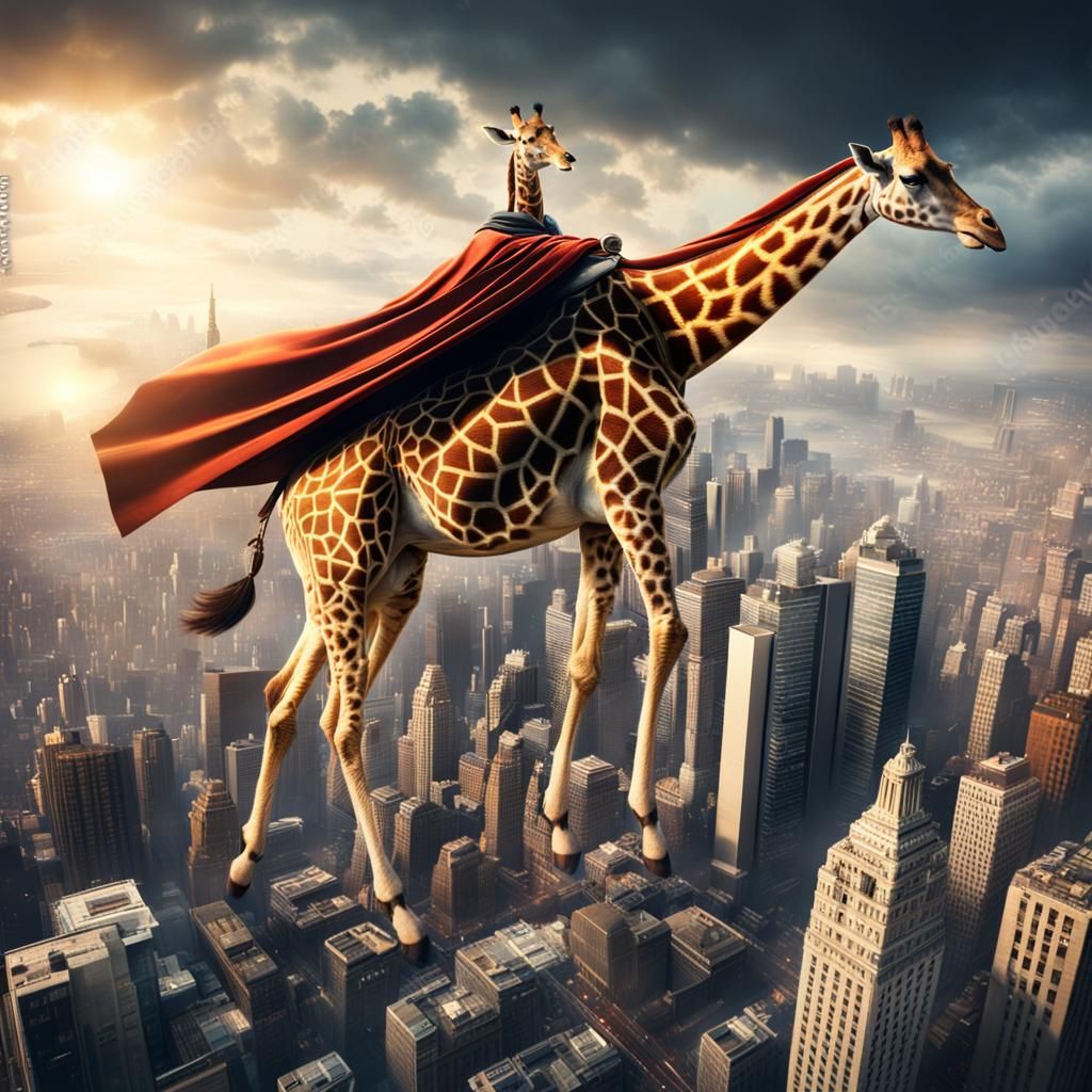 Super Giraffe - AI Generated Artwork - NightCafe Creator