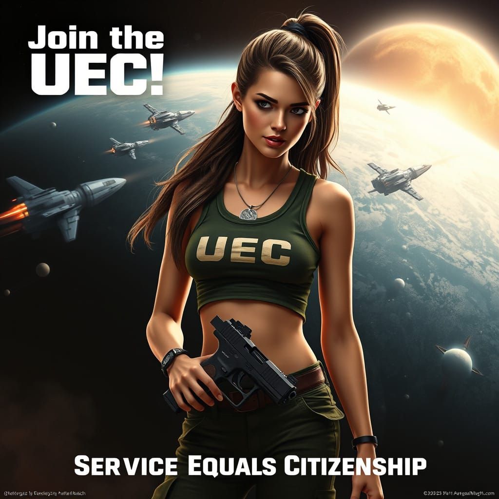 UEC Recruitment Poster (2) - Futuristic UEC Recruitment Post...