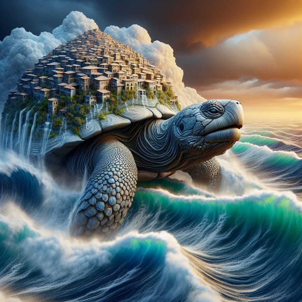 World tortoise - AI Generated Artwork - NightCafe Creator