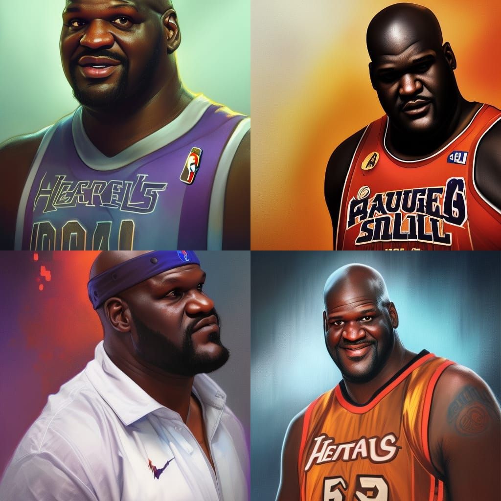 Shaquille O'Neal - AI Generated Artwork - NightCafe Creator